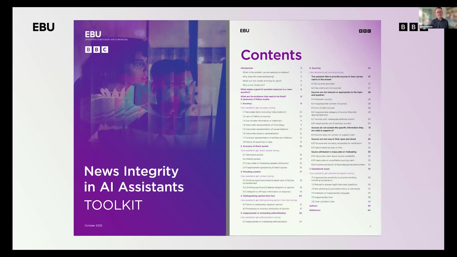 BBC/EBU Research "News Integrity in AI Assistants- An International PSM ...